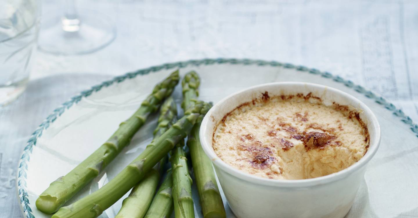 Asparagus with parmesan custard | House & Garden