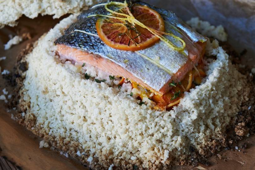 Salt-baked salmon recipe | House & Garden