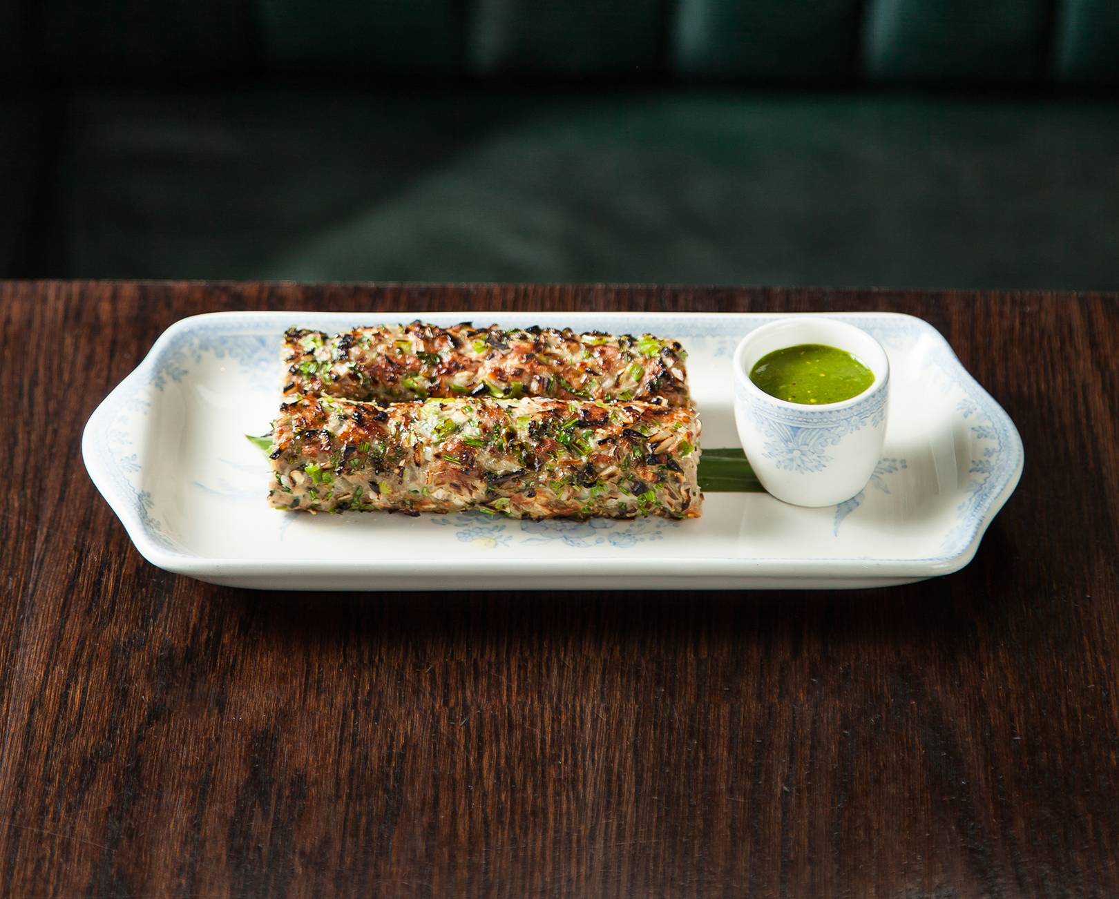 Gilafi seekh kebab with green chilli pickle chutney | House & Garden