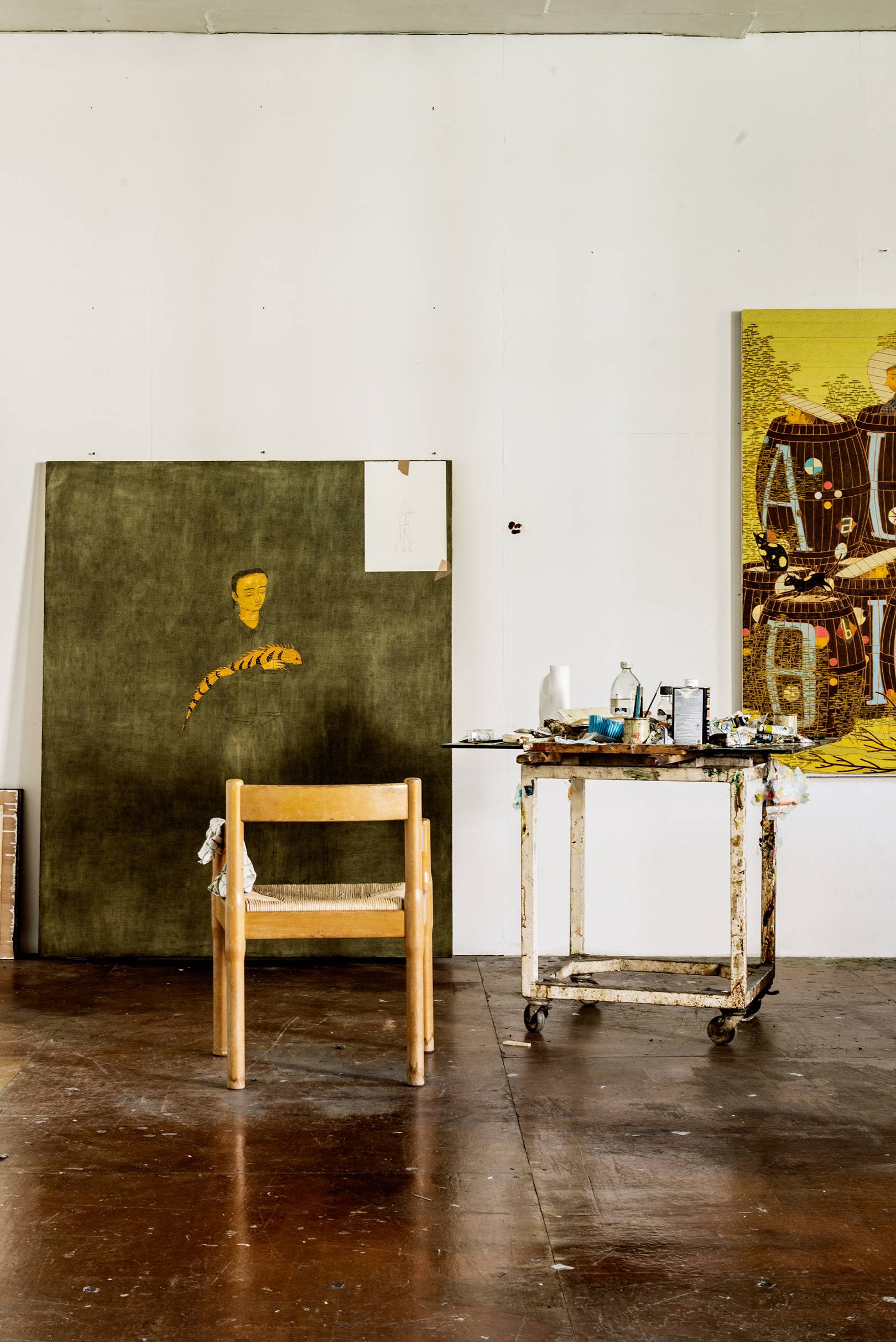 Artist Stephen Chambers in his studio | House & Garden