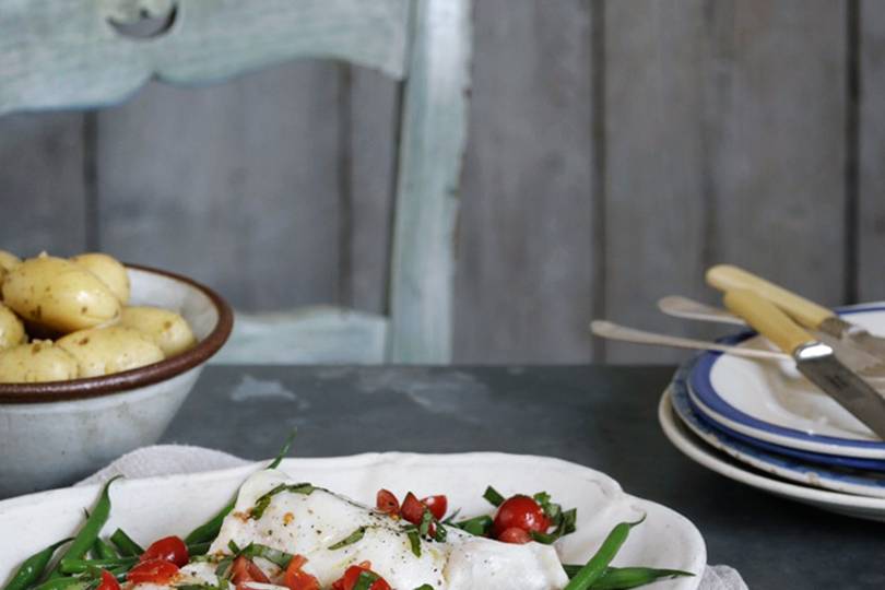 Roast Cod with Tomato Vinaigrette | Recipes | House & Garden