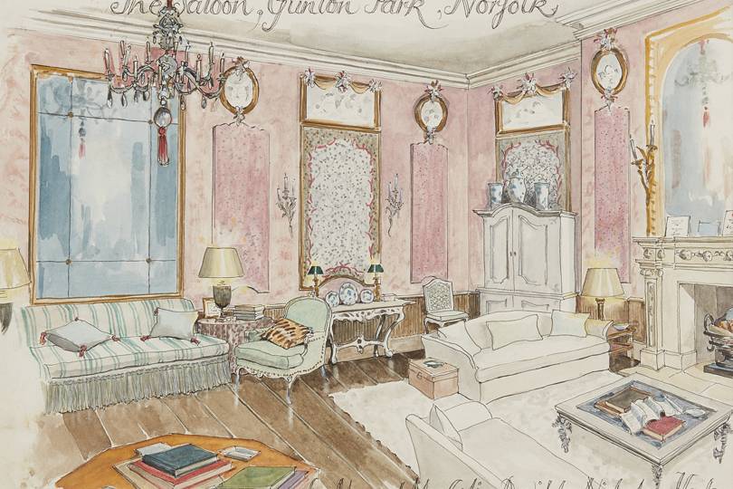 Nicky Haslam's Roomscapes exhibition at Tristan Hoare | House & Garden