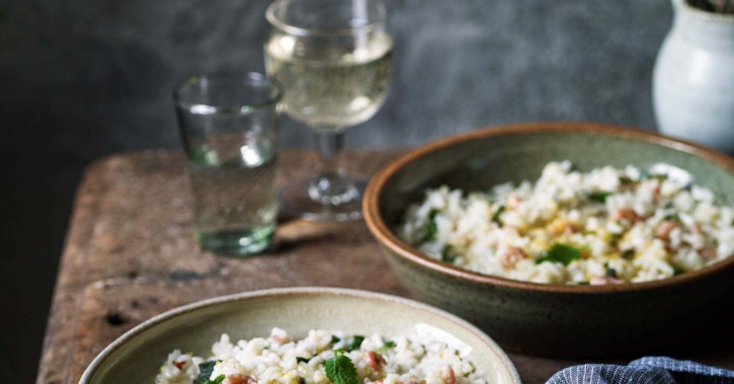 Nettle risotto with shrimps | House & Garden