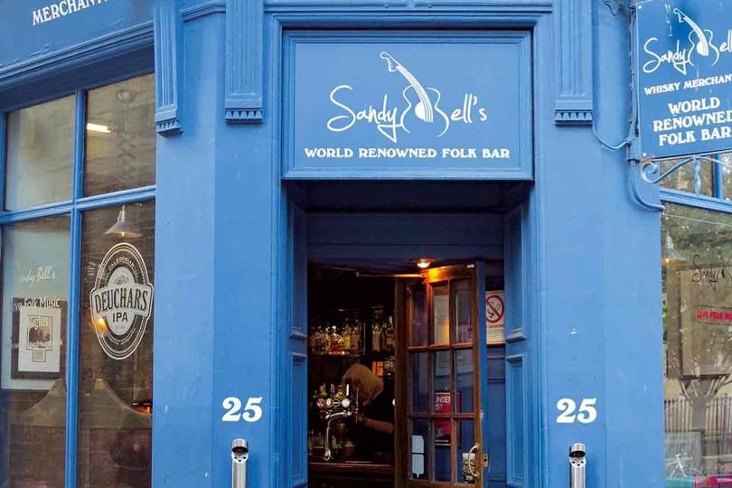 Things to do in Edinburgh - Sandy Bells Folk Music Pub | House & Garden