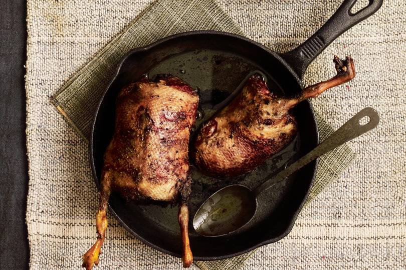 Mallard with spelt and black cabbage. | House & Garden